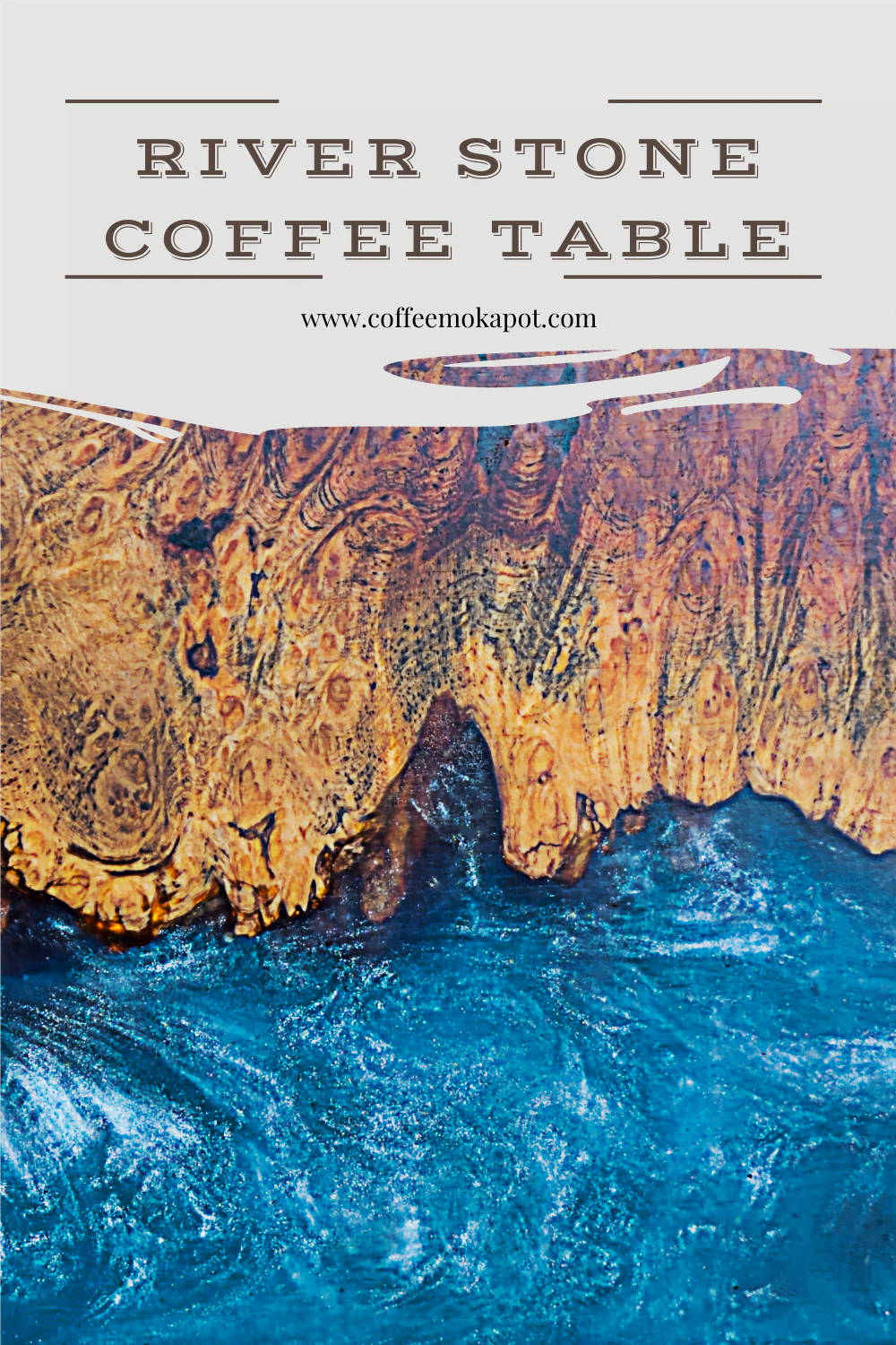 River Stone Coffee Table: Bringing Nature Indoors